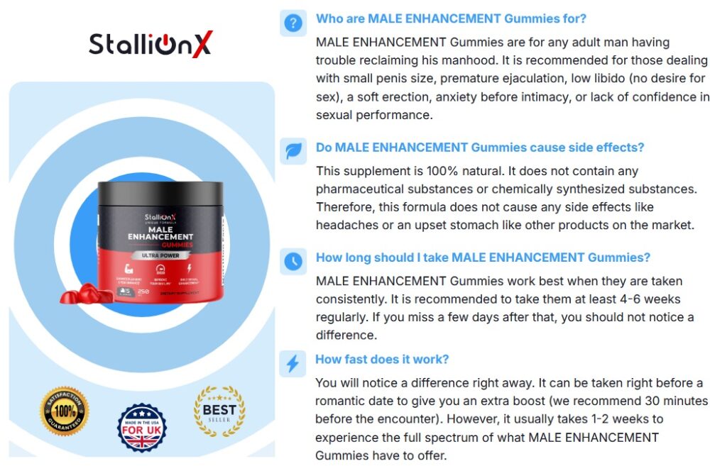 StalliOnX UK | # Male Enhancement Gummies | Official Website